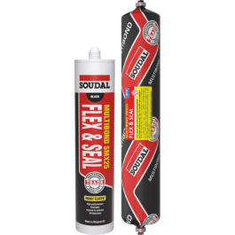 Soudal Multibond SMX25 Flex & Seal Black 290ml – Elastic Adhesive Sealant